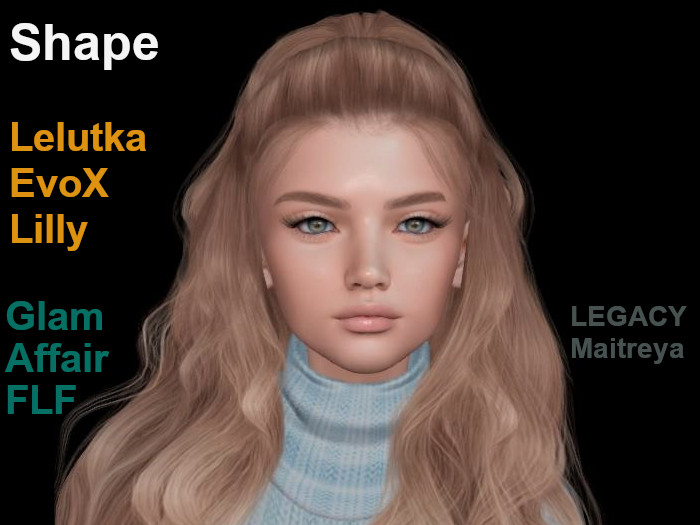 Second Life Marketplace Lelutka Evox Lilly Head Shape Quin
